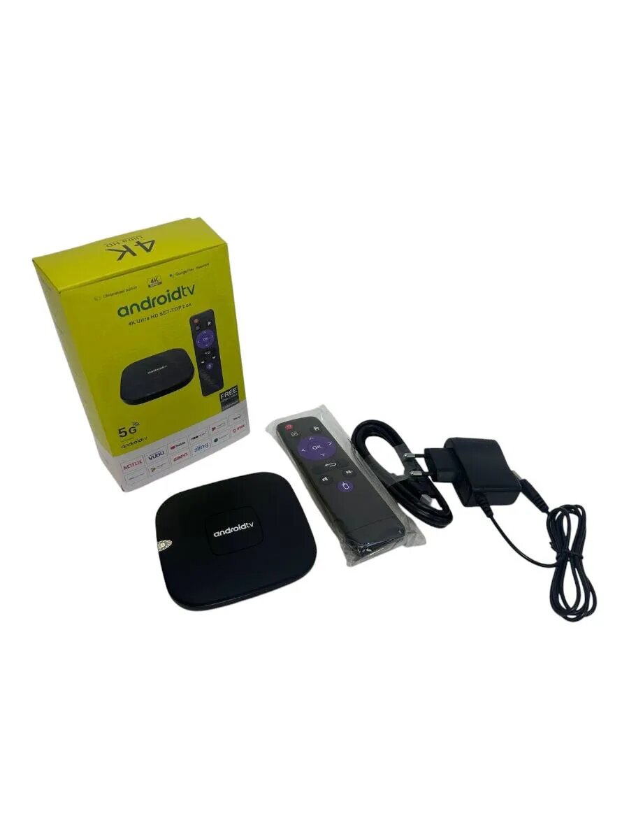 Android TV приставка 4K ULTRA HD SET-TOP box, 5G, 8Gb+128Gb