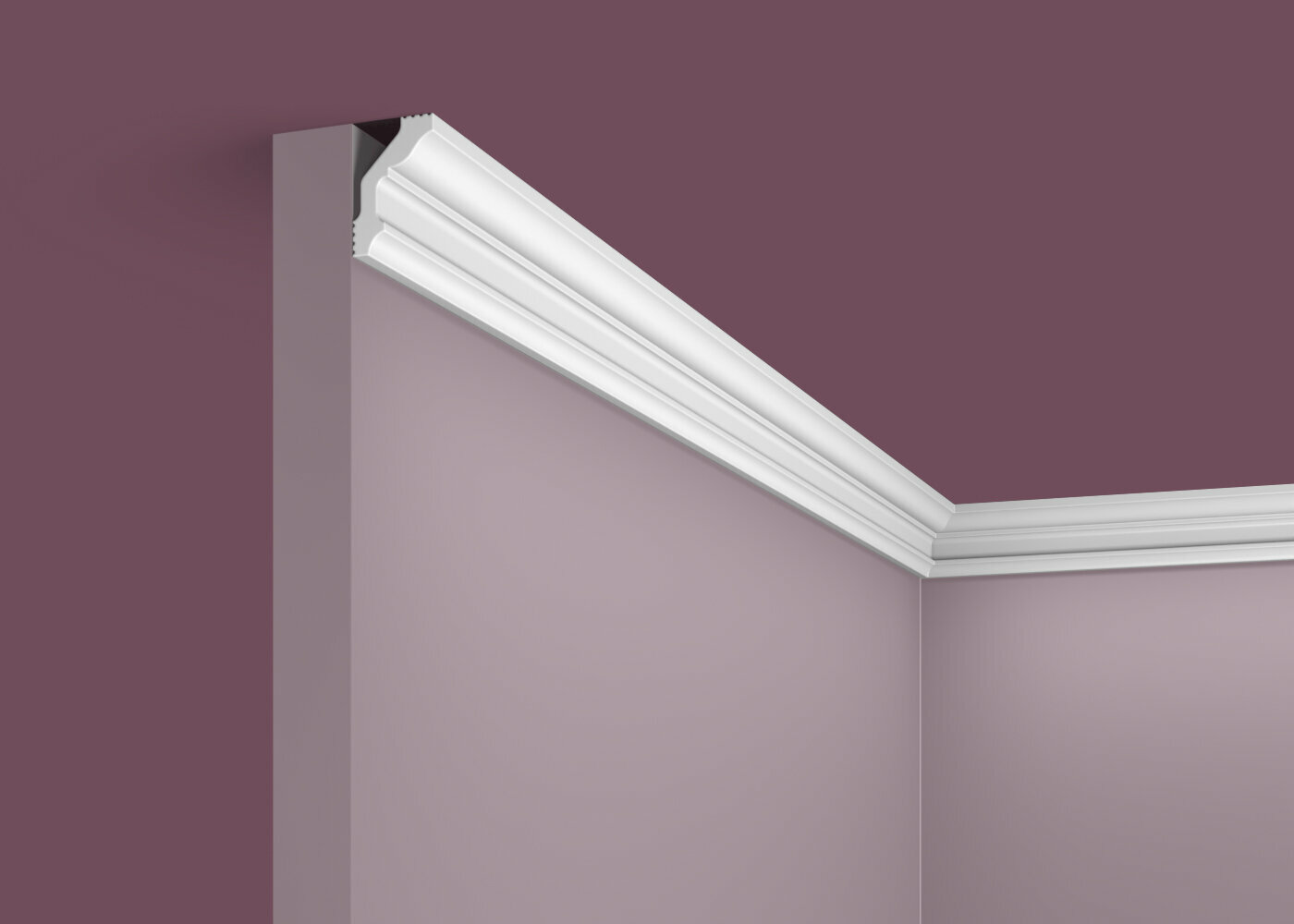Потолочный плинтус / Карниз, набор 5шт. RT019, 30х20, 2000мм, ARTIVA. Экополимер