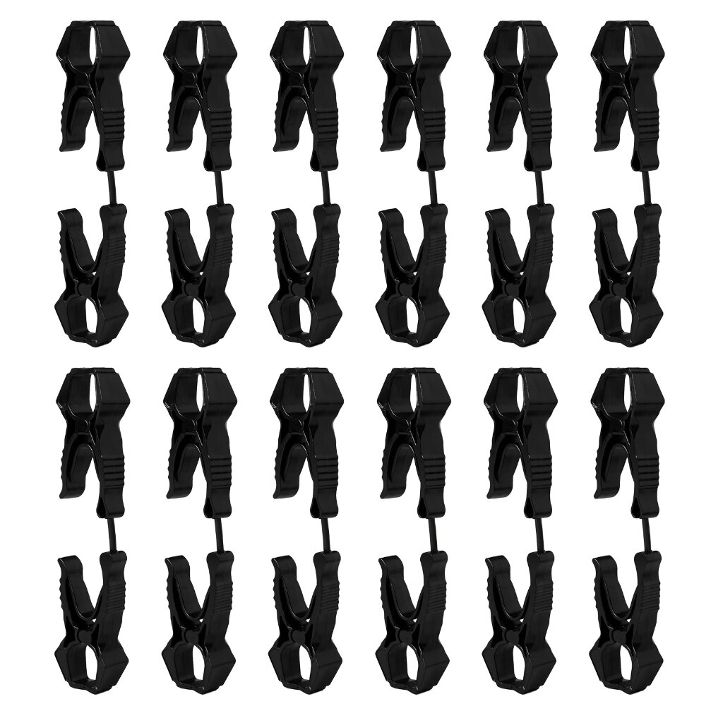 12шт Защитные Перчатки Зажимы Многоцелевой Защитный Захват Для Перчаток Зажим для Рабочего Строительства На Открытом Воздухе Кемпинга