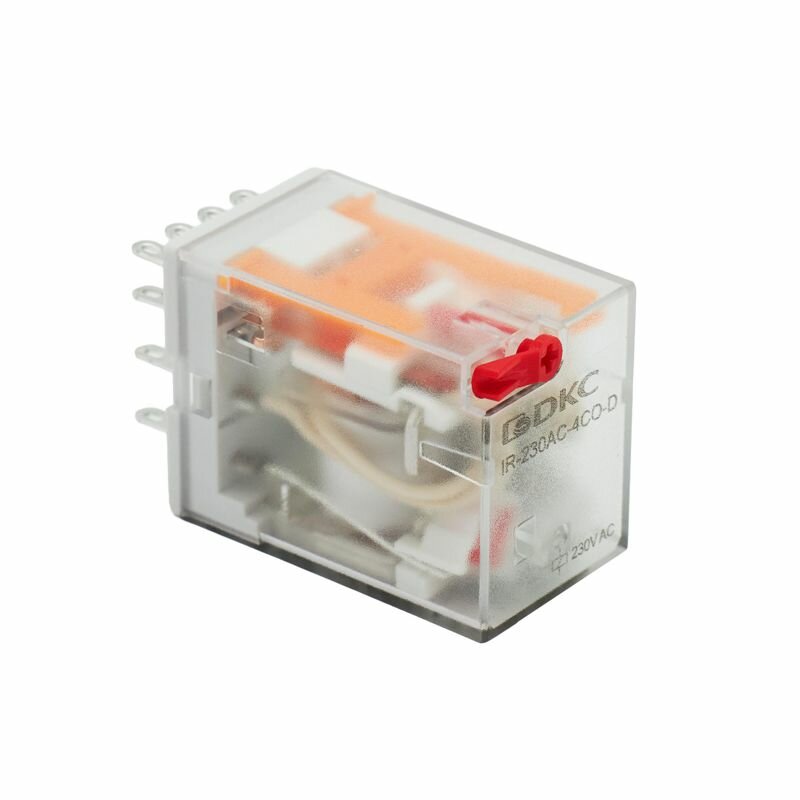 Реле одиночное 230В AC до 6А 4 прекидн. контакта DKC IR-230AC-4CO-D