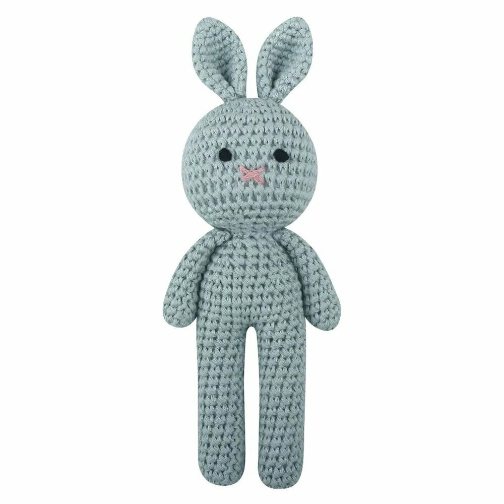 Вязаная игрушка-кролик для новорожденных