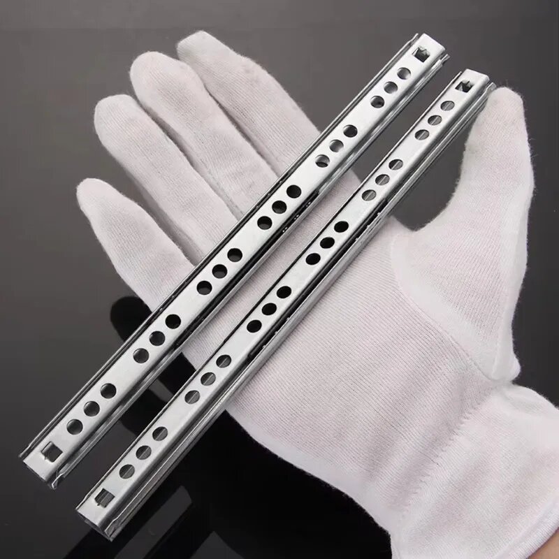 Мебельные направляющие 17 мм, 278MM, сталь