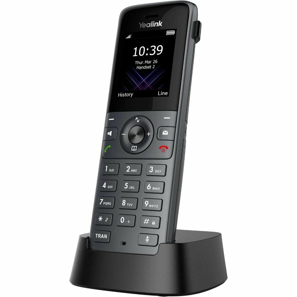 Дополнительная трубка Yealink W74H, виброоповещение, FNR, BT, 3.5 mm, 2144029