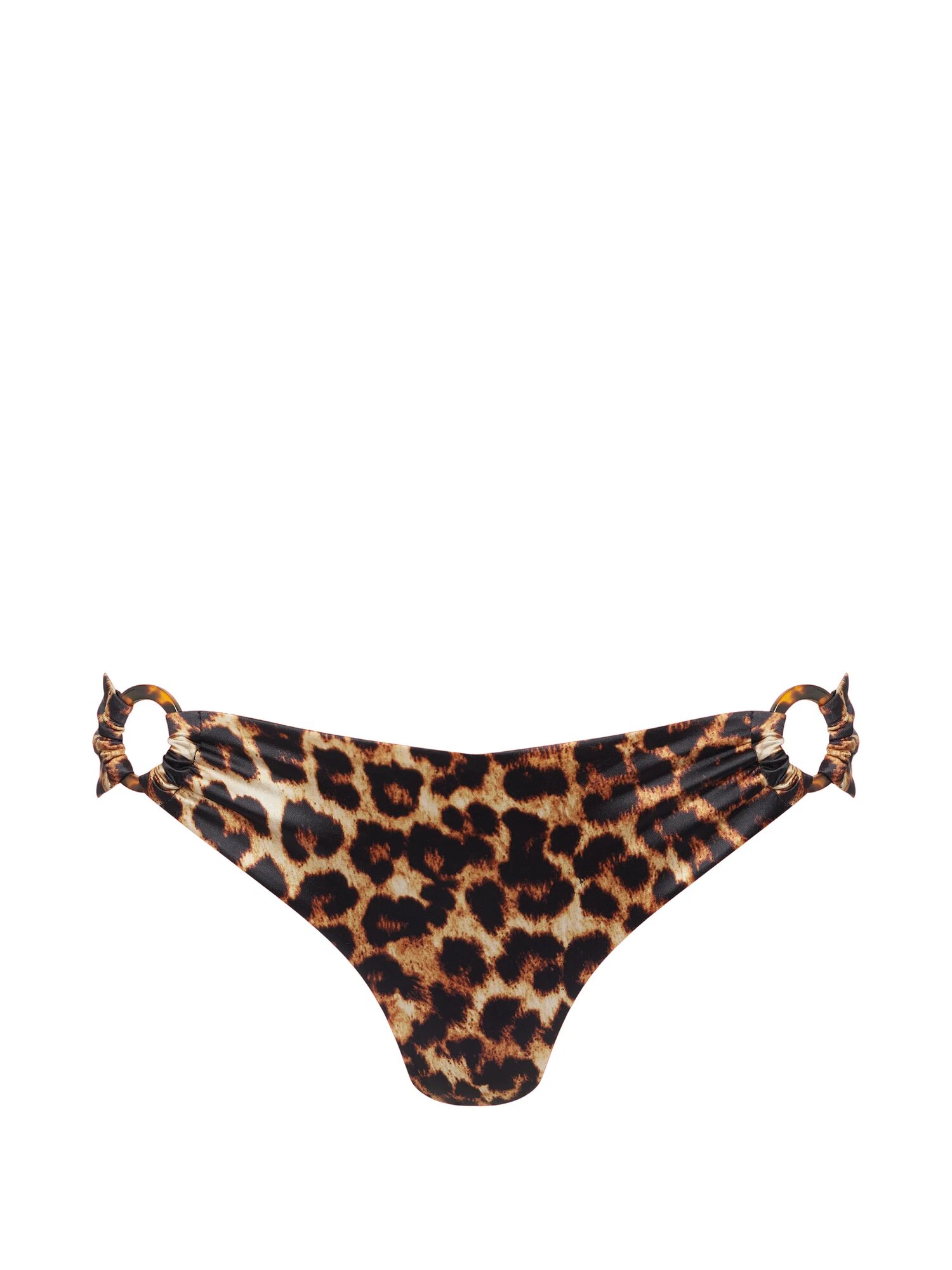 Купальник Leopard-print ring-detail bikini bottoms