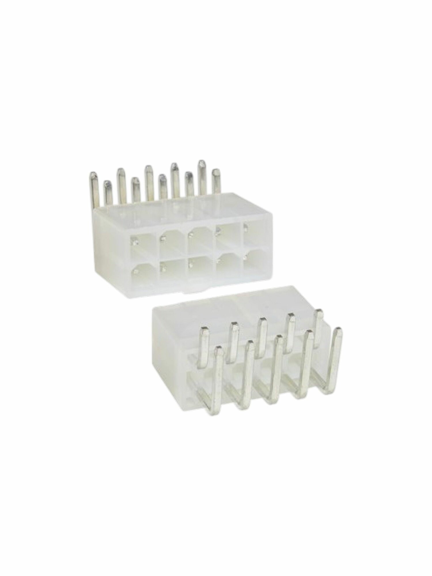 1 шт Разъем питания низковольтный угловой типа Mini-Fit MF-2x5R+Terminals вилка