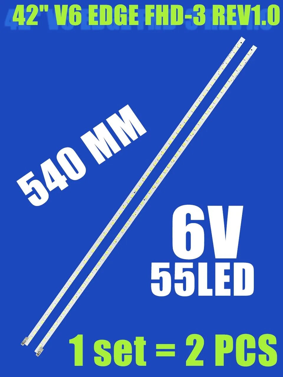 Светодиод для 42" V6 FHD-3 REV1.0 42LV3700-ZC 42LW4500-ZB 42LW573S 3660L-0374A 6920L 0117A LC420EUF-SDPX