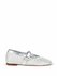 Туфли Woven metallic-finish flat pumps 