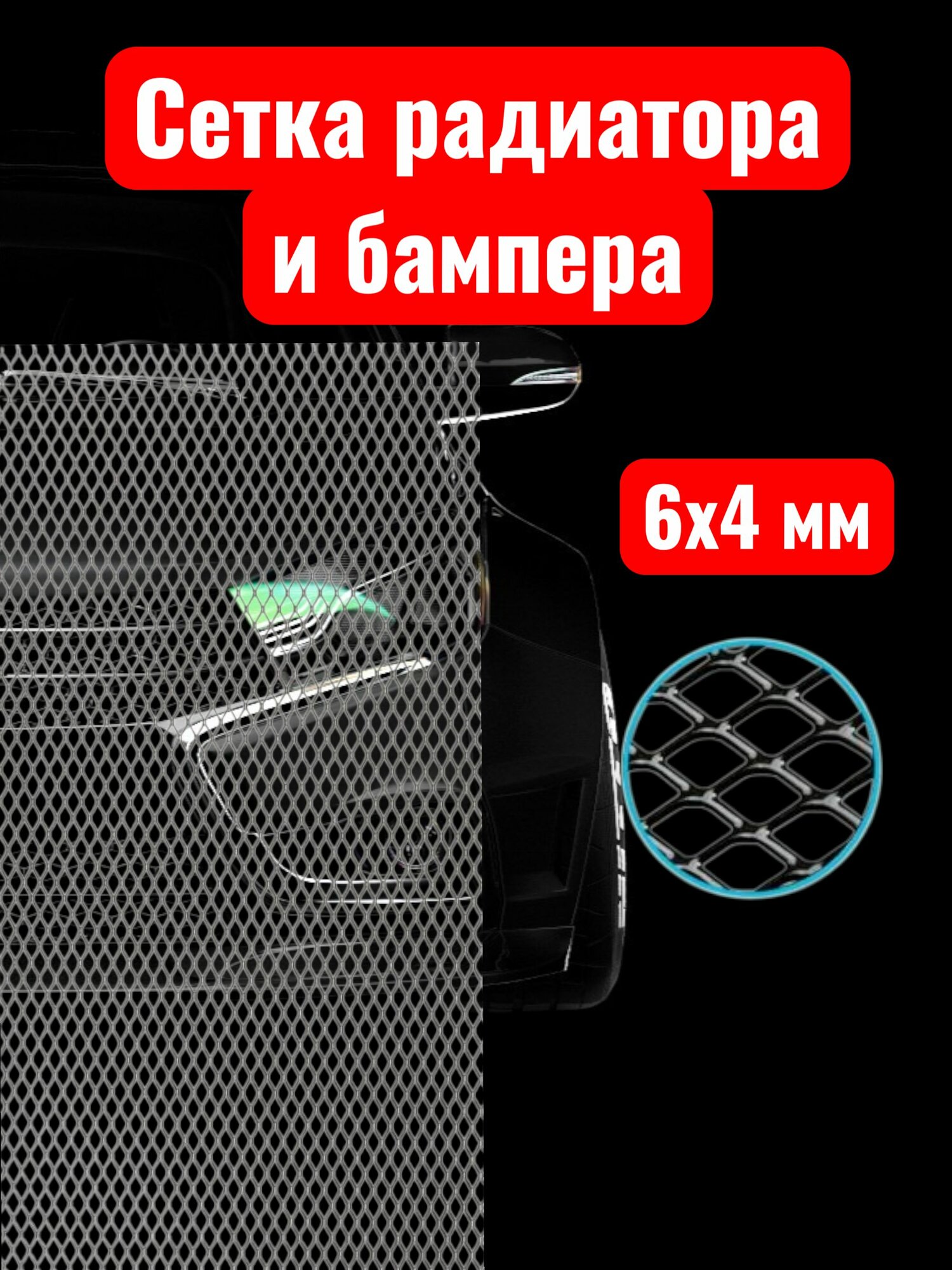 Защитная сетка радиатора и бампера