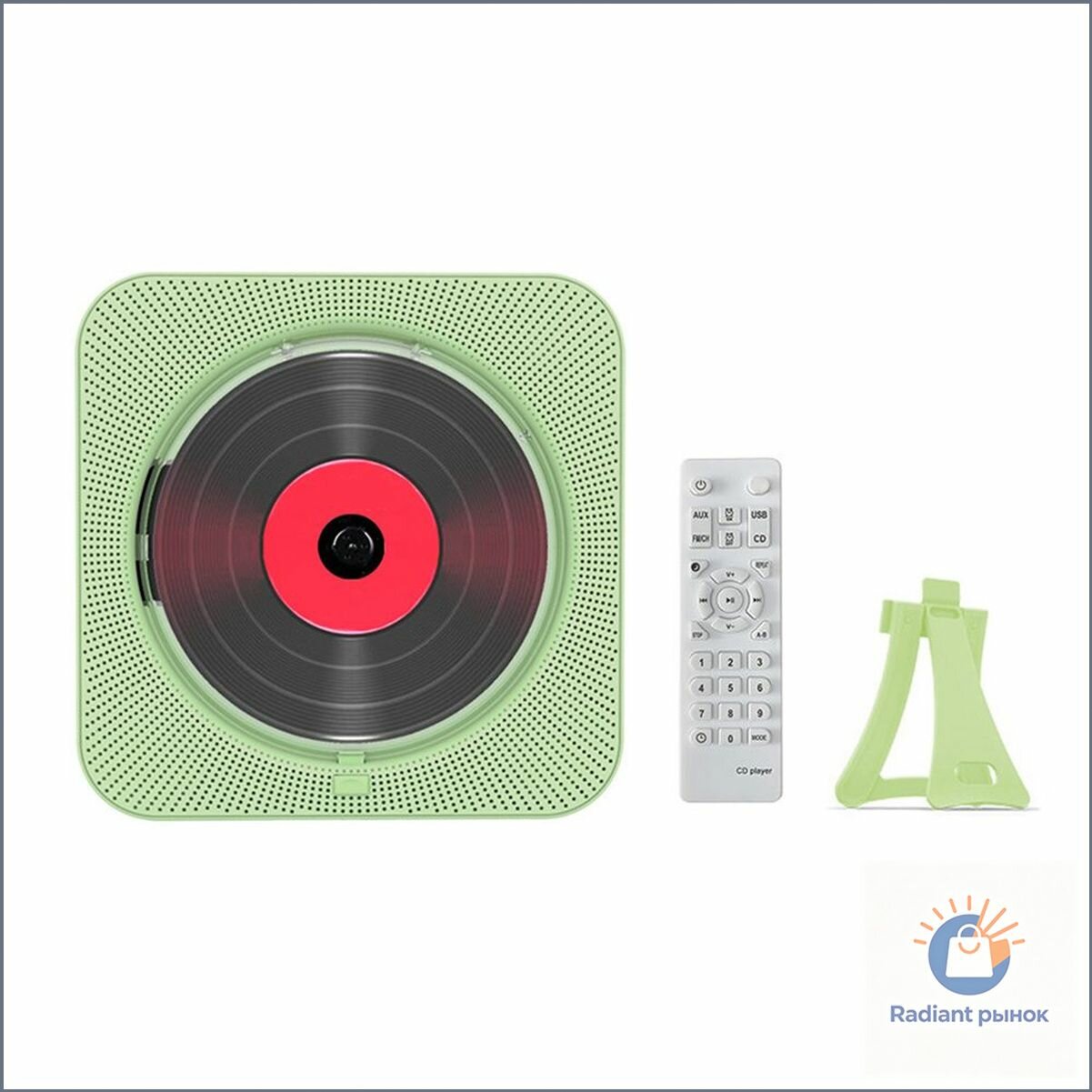 Портативный CD-плеер KC-909 с Bluetooth 5.1, FM-радио, LED-дисплеем и поддержкой TF-карт