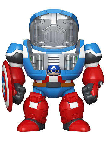Набор Funko Bitty POP: Bitty Bot – Marvel's What If? Captain America Mech with Captain America (91388) (10,9 см)