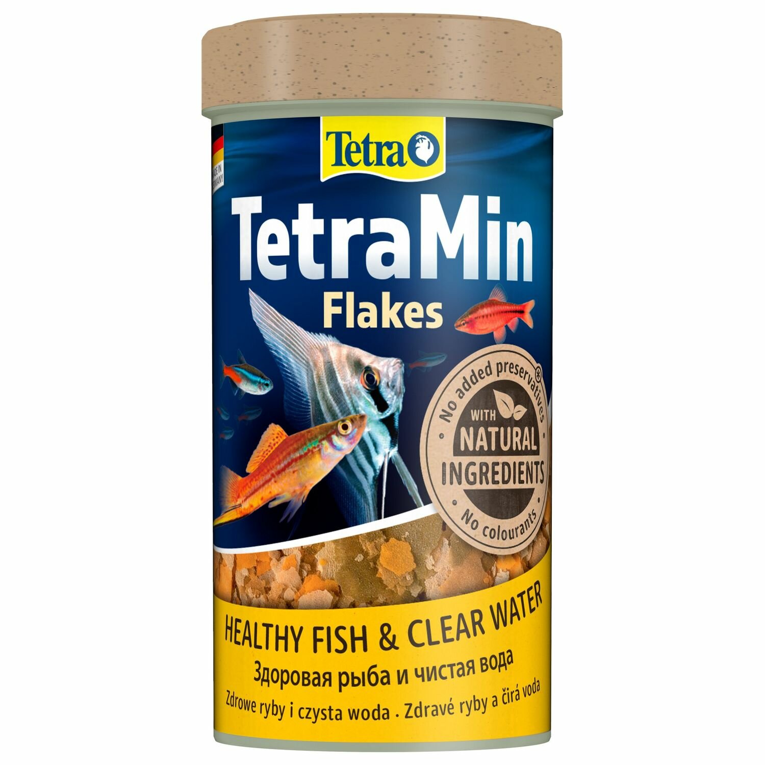 Tetra TetraMin корм для всех видов рыб Flakes в виде хлопьев, 250 мл