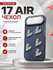 Чехол на Iphone 17 Air , цвет темно-синий , с крепко приклеенными фигурками .
