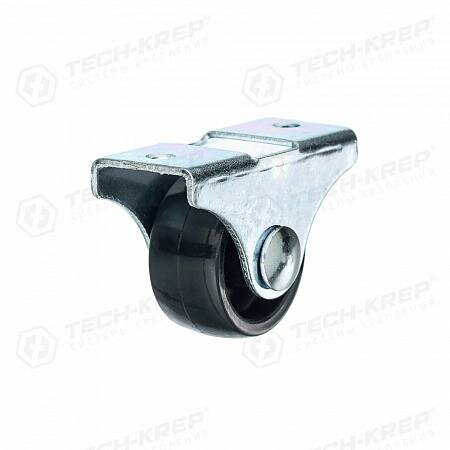 Ролик выкатной неповоротный К.3 d25 пластик черн. (уп.1шт) Tech-Krep/Zitar 151190