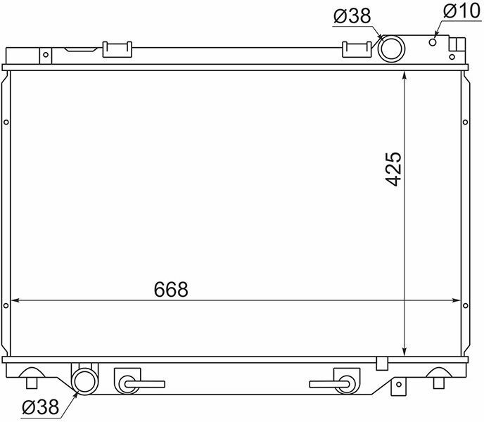 Радиатор SAT TY0030-TCR Toyota Estima 90-05 / Estima Emina 92-99