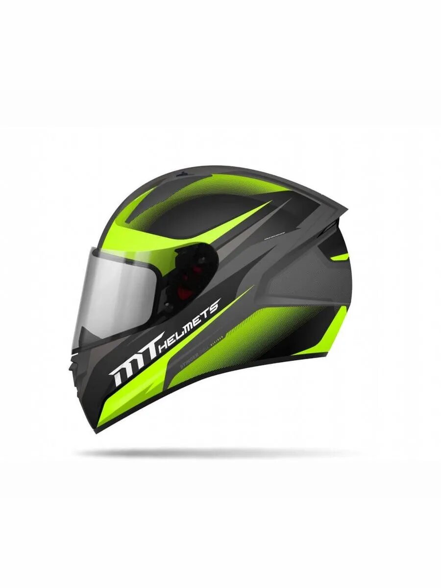 MT Helmets Шлем Stinger Devided Gloss Fluor Yellow XL