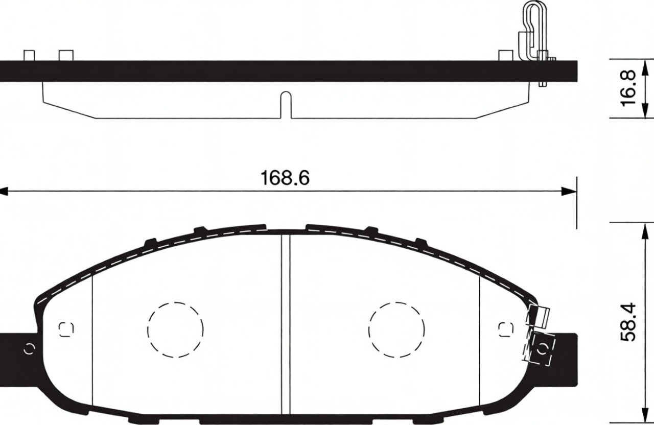 Колодки тормозные дисковые Nissan Urvan/Atlas all 02 SP1447 Sangsin brake арт. SP1447