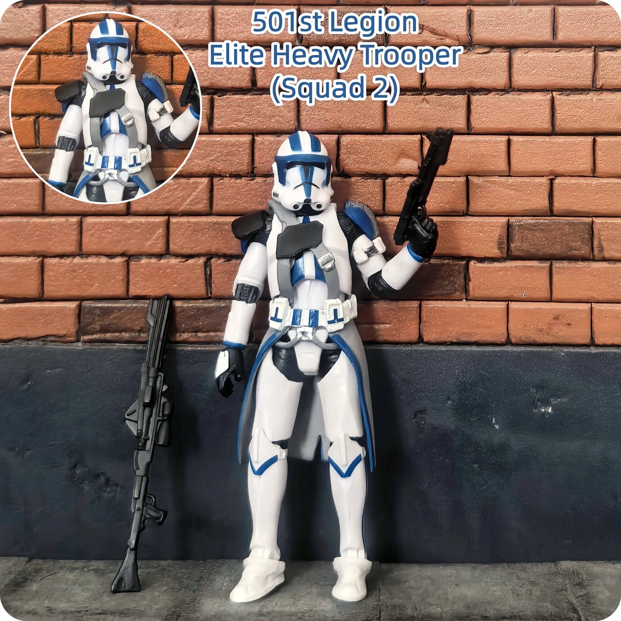 Фигурка Оби-Вана, Hasbro, Star Wars, 3,75 дюйма 501st Heavy T.(S2)