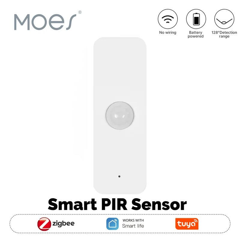 MOES Tuya Wi-Fi/ZigBee умный PIR датчик человеческого тела инфракрасный детектор движения домашняя безопасность сцена связи автоматизация питание от батареи