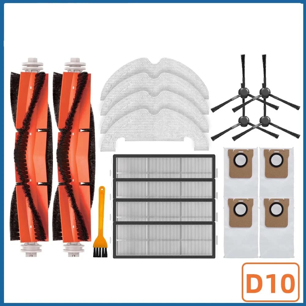 Комплект для Dreame Bot D10 Plus: фильтры, щетки, салфетки, мешок