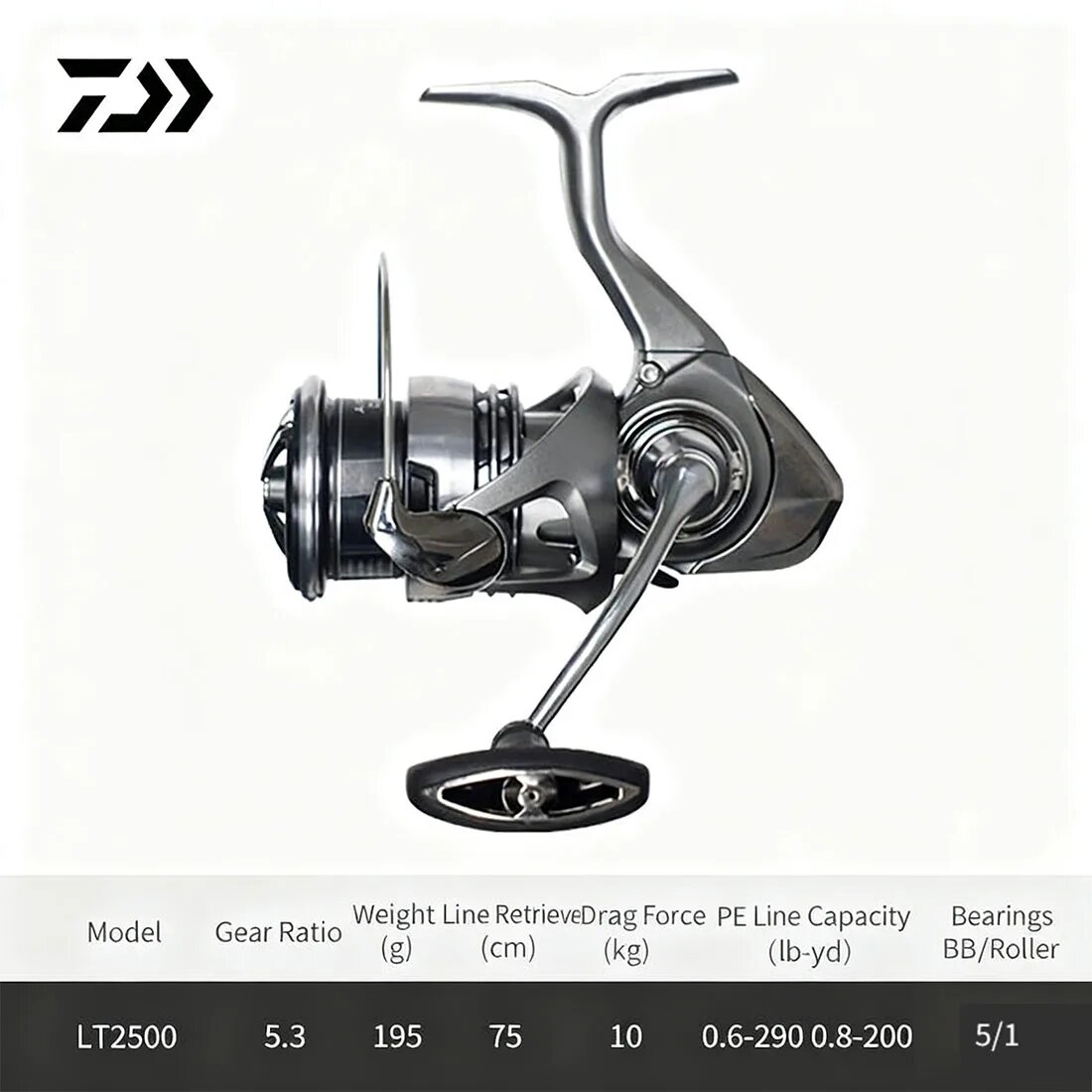 DAIWA LT2500 безынерционная катушка, 5.3:1