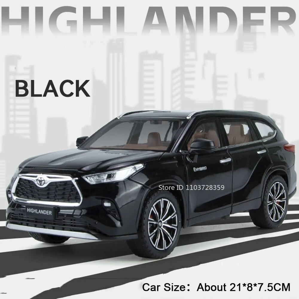 Черный Caipo Highlander RAV4 1:24