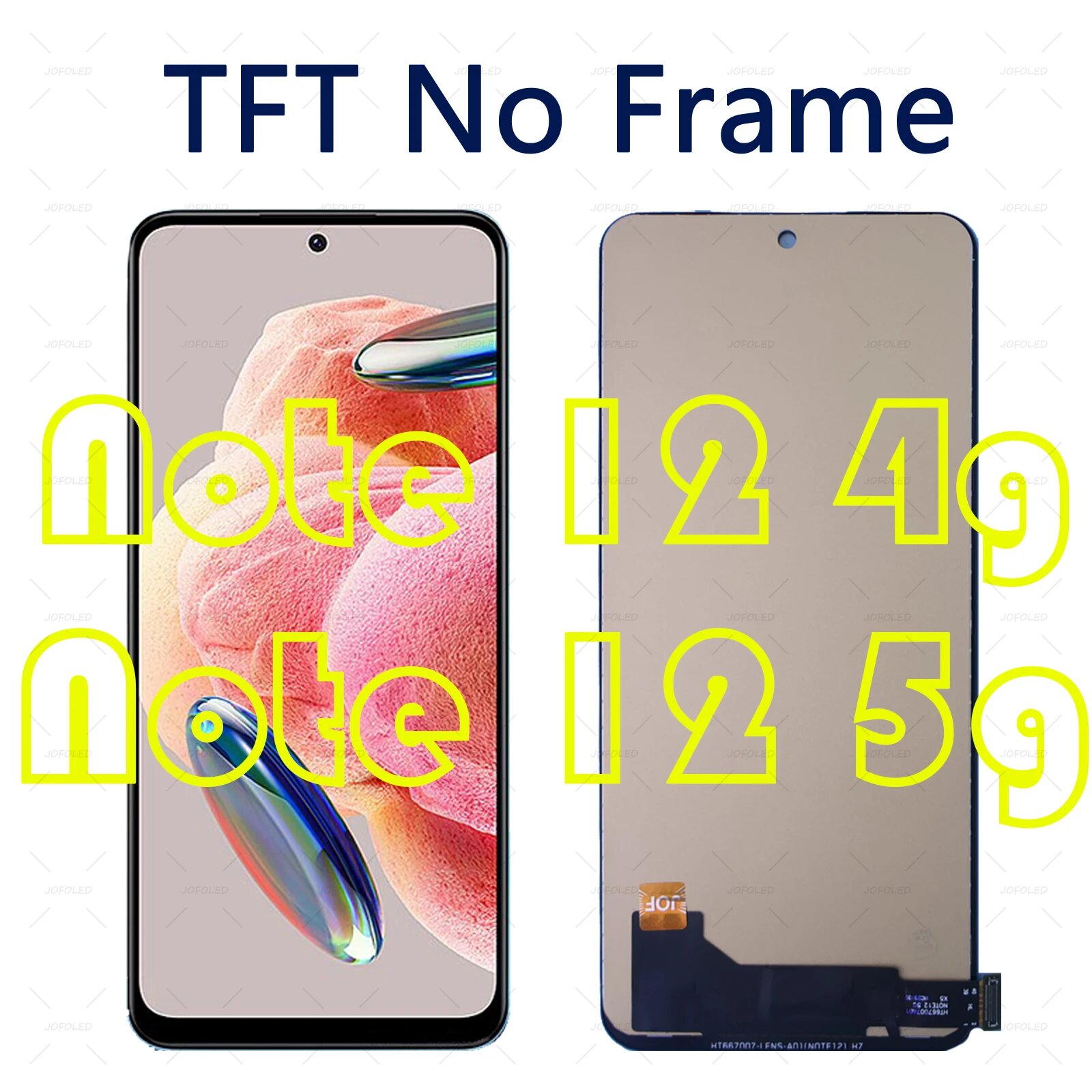 TFT No Frame, дисплей для Xiaomi Redmi Note 12 4g 5g