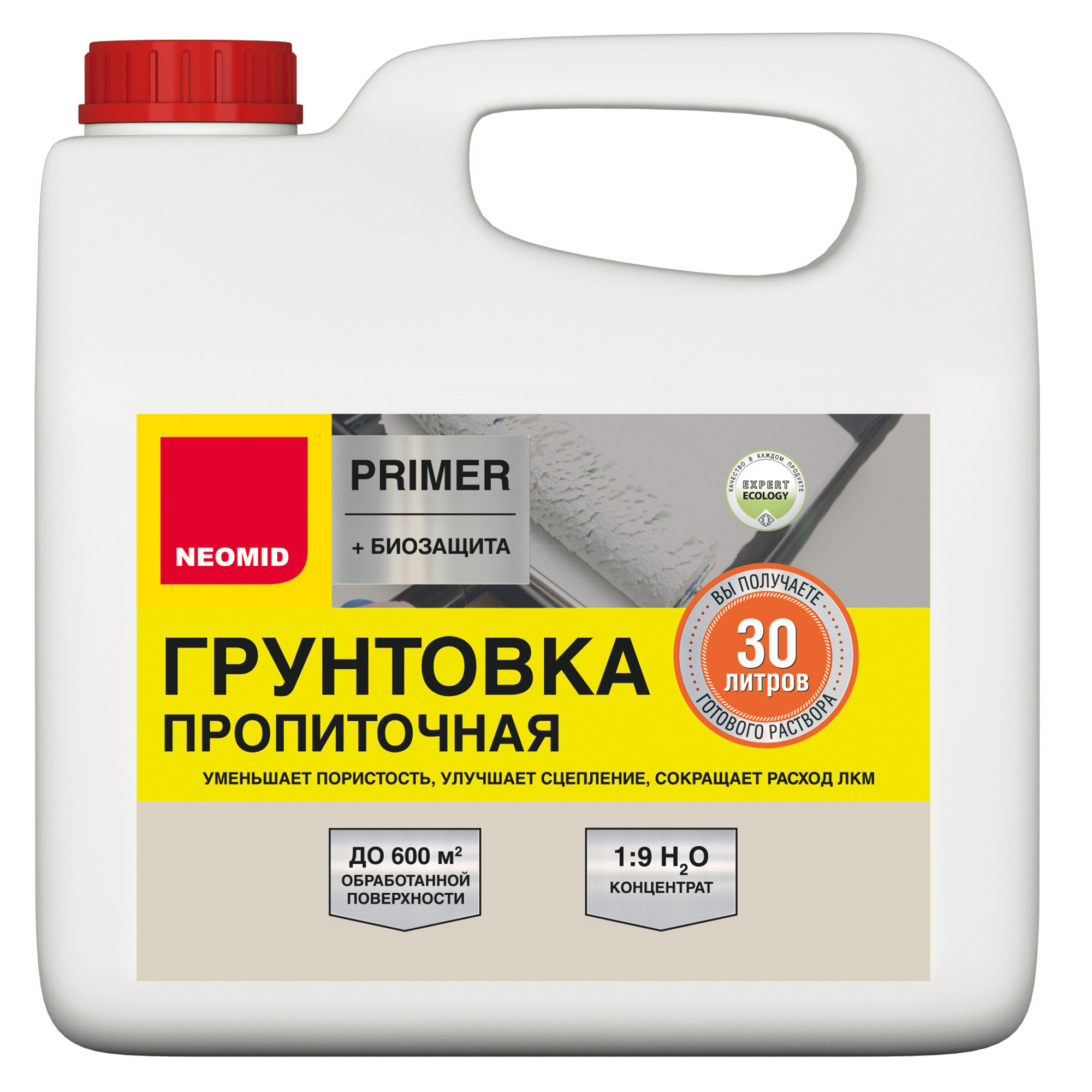 Грунтовка пропиточная для внутренних работ NEOMID PRIMER, концентрат 1:9, 10 л.