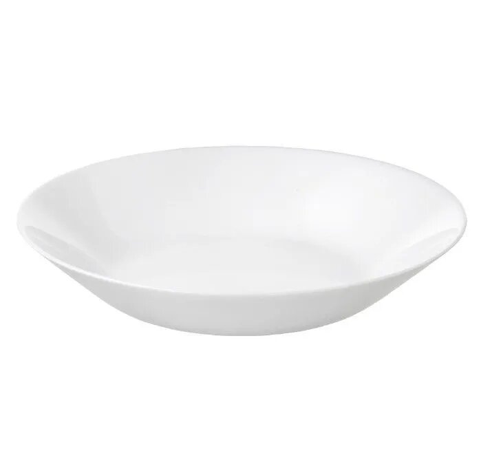 IKEA Тарелка глубокая "OFTAST" 20 см 4 шт белый