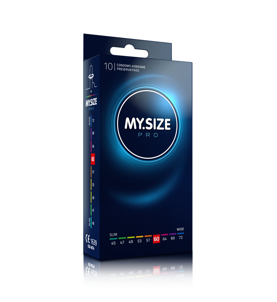 Презервативы MY.SIZE 60 №10 увеличенный объем, 19,3*6см,10шт