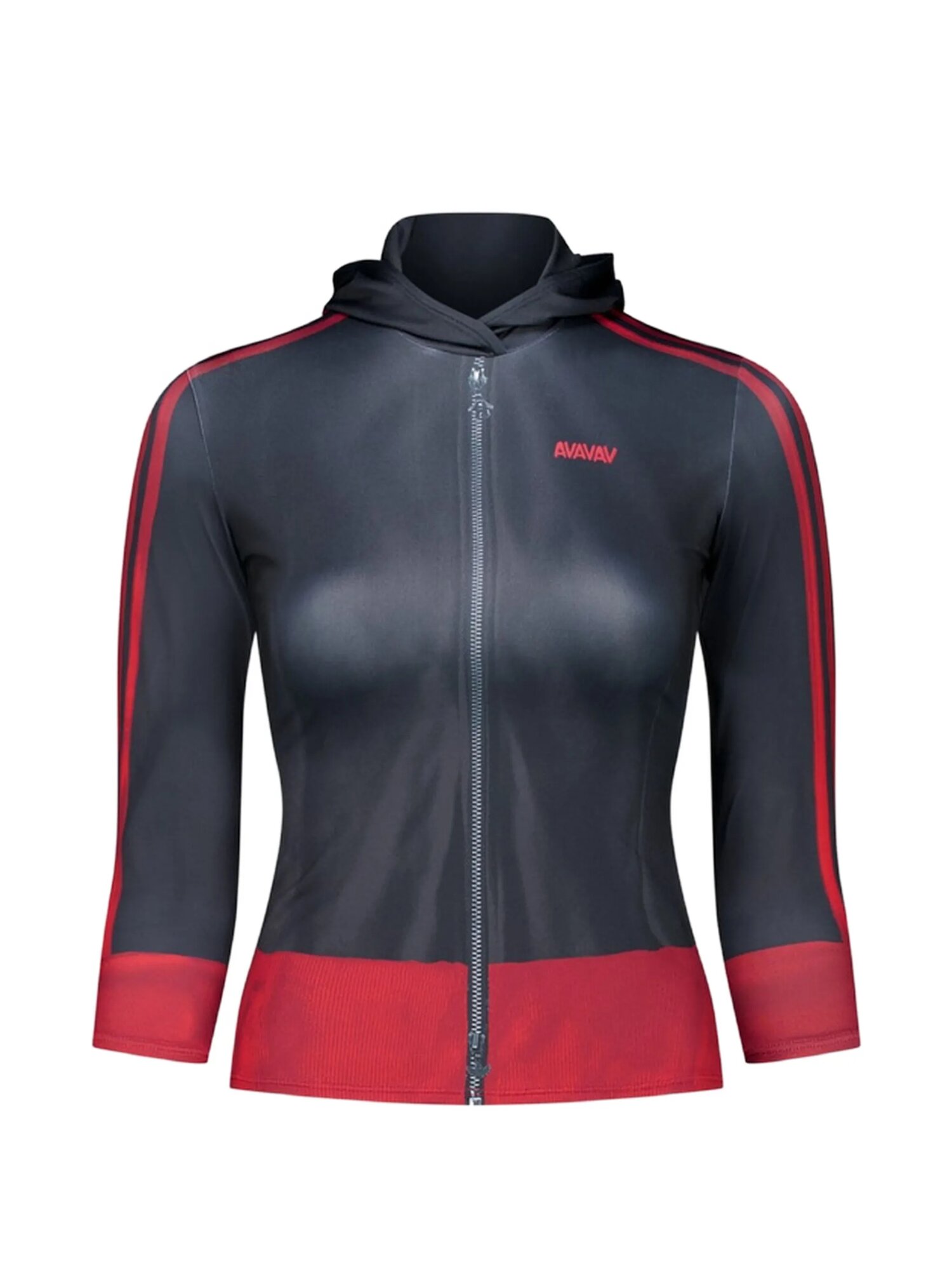 Худи X adidas Originals three-stripe zip-up hoodie
