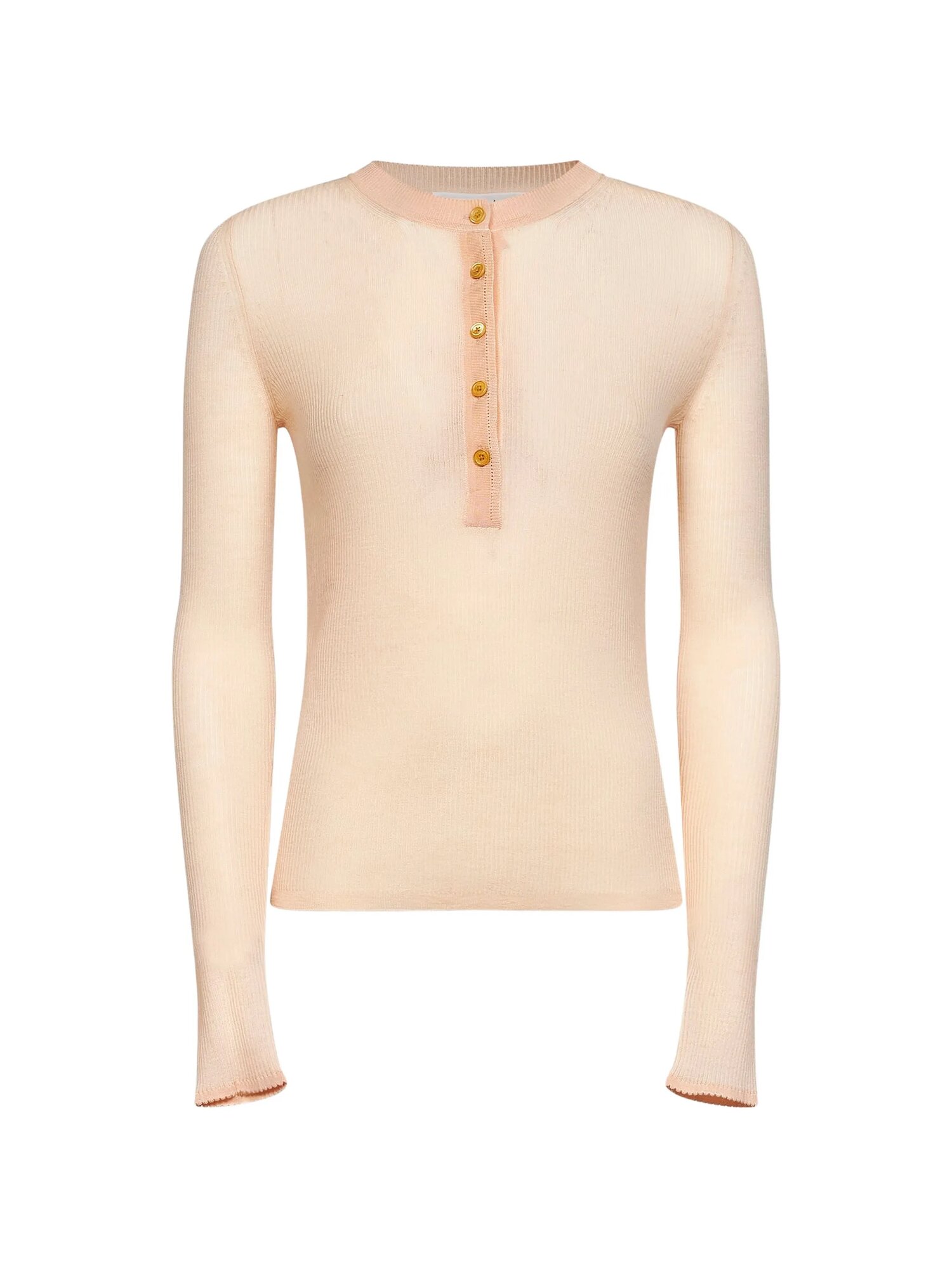 Топ Ribbed-knit long-sleeve top