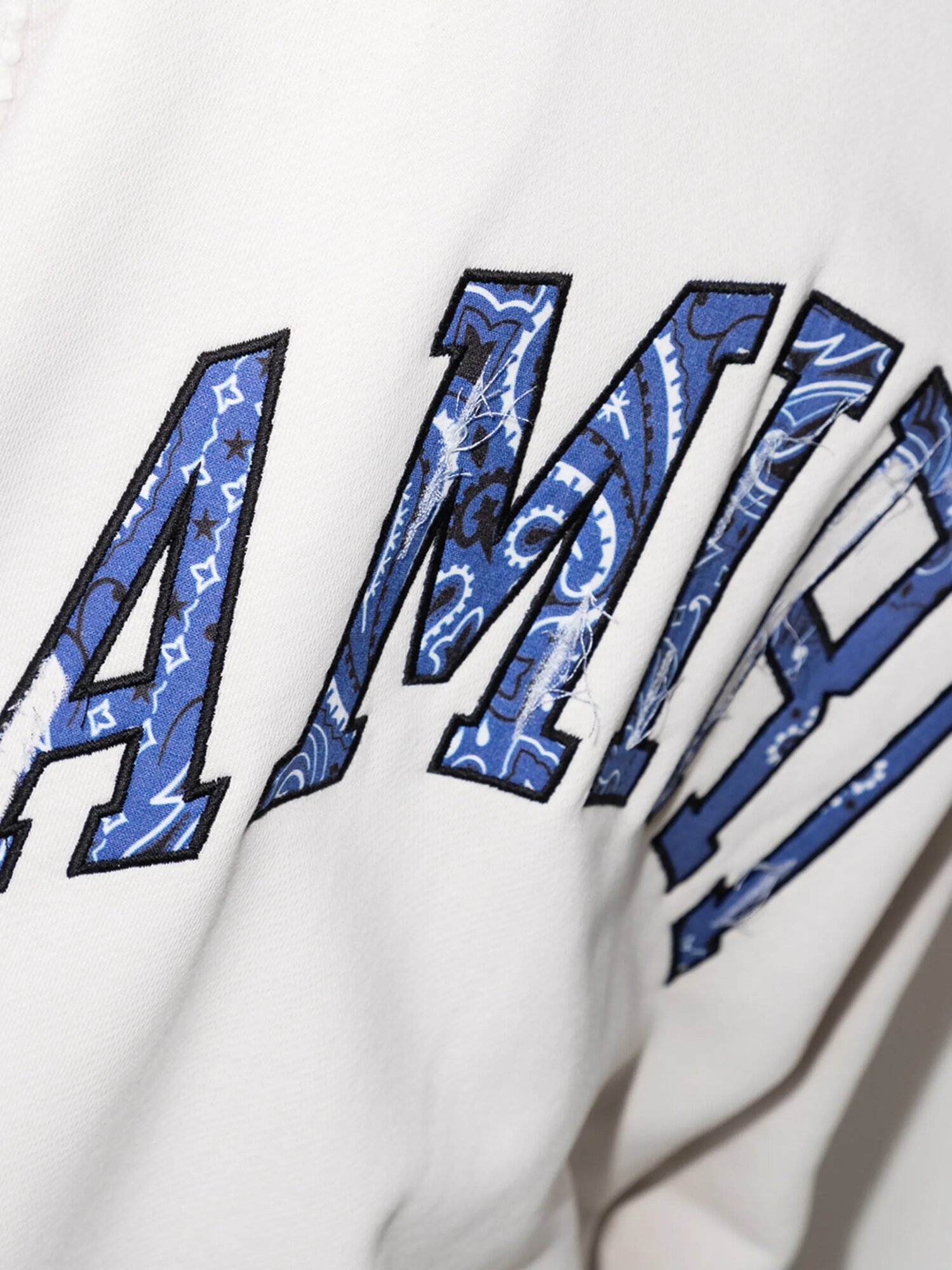 Толстовка AMIRI, размер 50, , бежевый/белый — фото 1