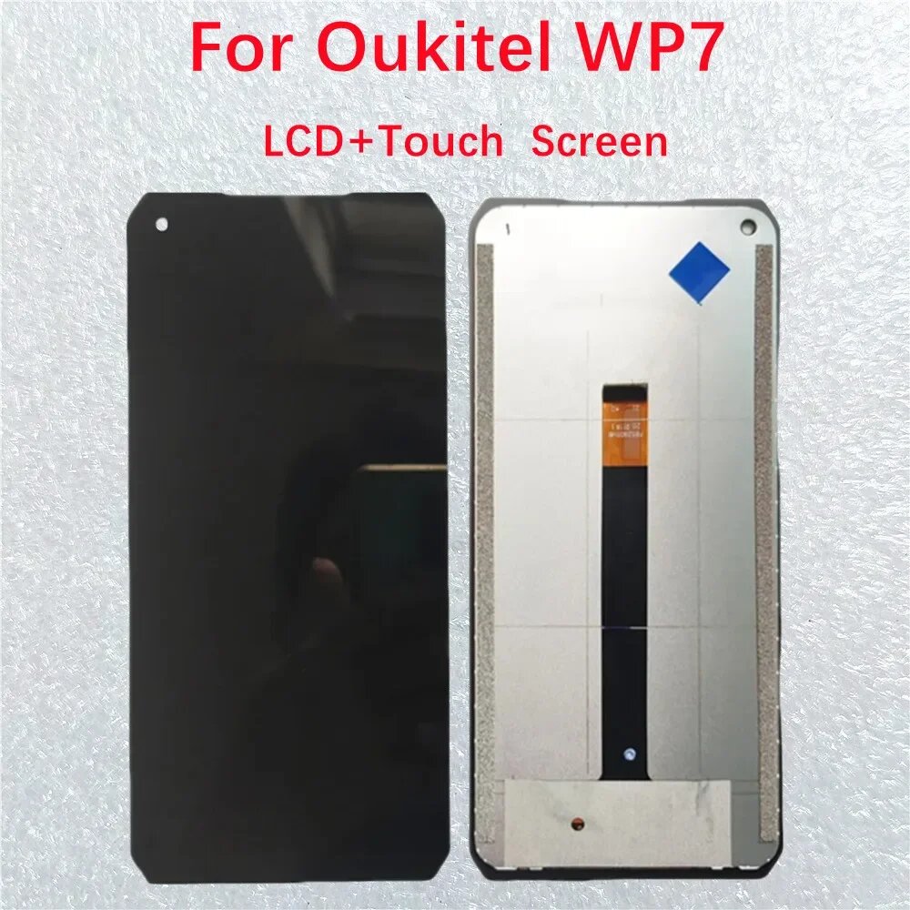 Для Oukitel WP7 ЖК-дисплей и дигитайзер сенсорного экрана Oukitel WP7 дисплей, модуль экрана, Black