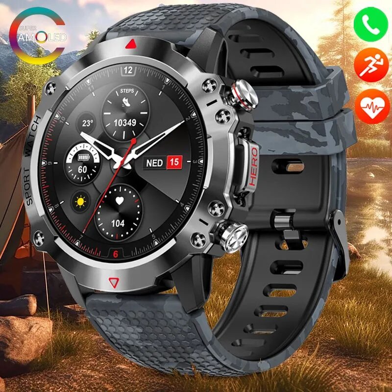 SACOSDING Смарт-часы, Camouflage Black
