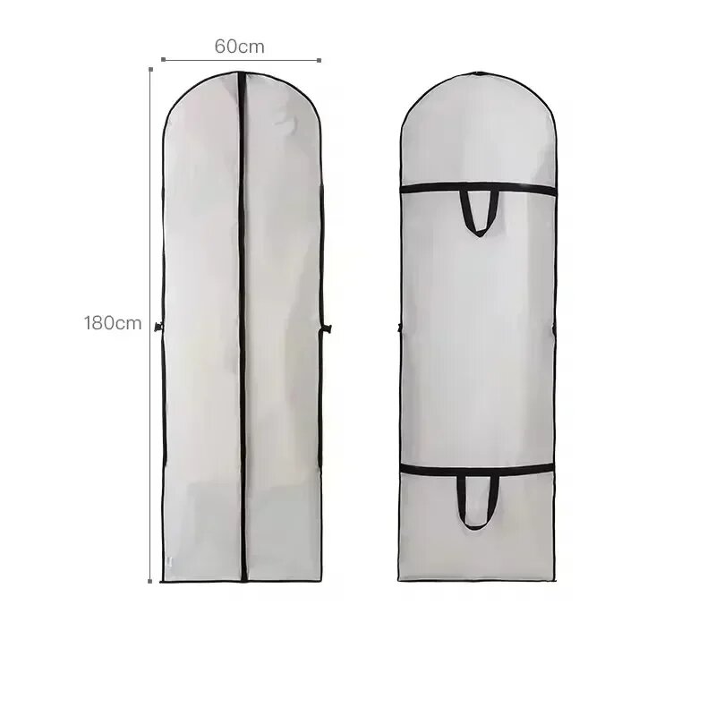 Чехол для одежды 60x180 см, белый