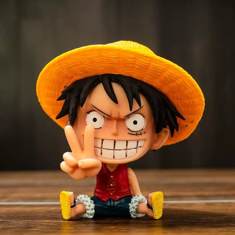 2026 Q-версия One Piece: Фигурки Луффи, Зоро, Чоппера, Эйса, Императрицы (Биг Хед) в слепых коробках, аниме-фигурки.