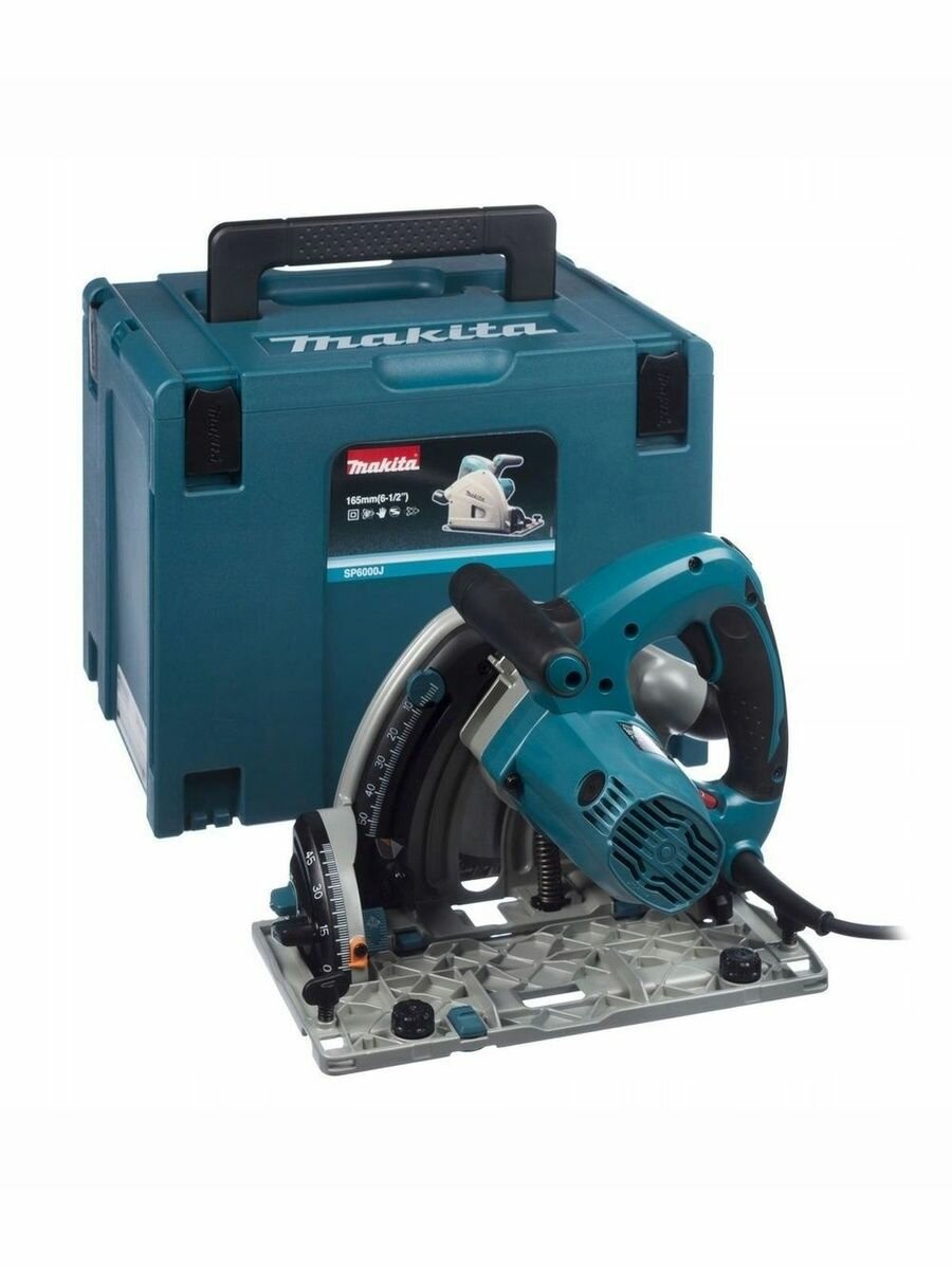 Погружная пила Makita SP6000J 1300Вт, 165мм. 6400 об/мин. в кейсе