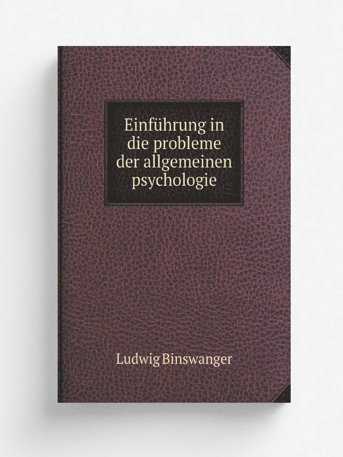 Einf.hrung in die probleme der allgemeinen psychologie
