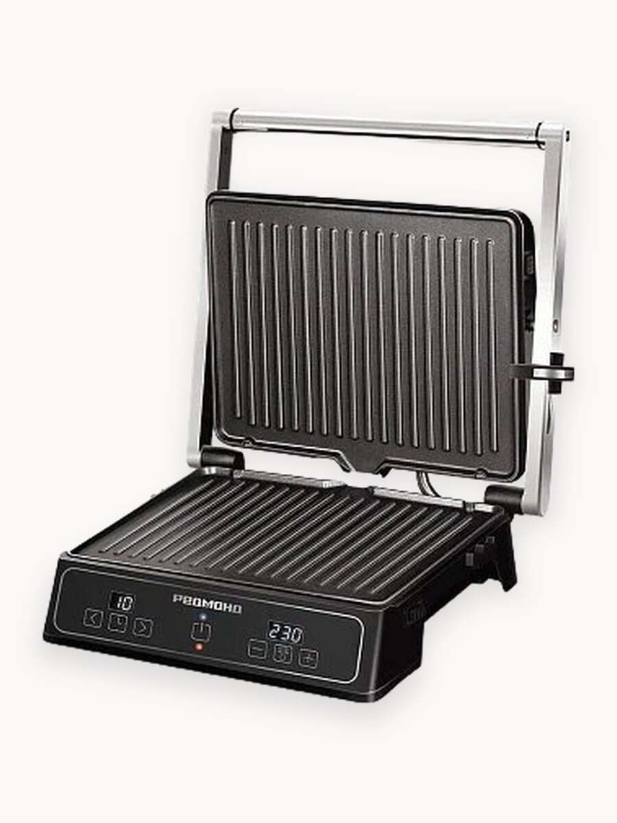 Гриль электрический редмонд SteakMaster RGM-M821, 3 в 1: гриль, духовка, барбекью, съемные антипригарные панели