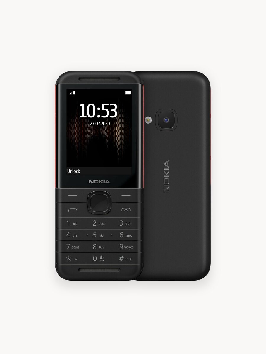 Мобильный кнопочный телефон NOKIA 5310 (TA-1603), 2024, Dual SIM, EAC, черный/красный