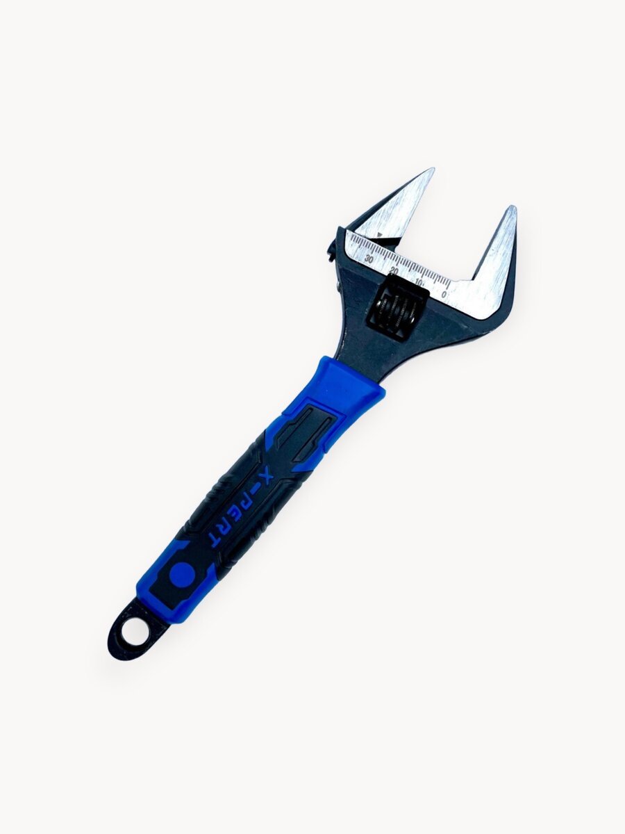 Ключ разводной с тонкими губками и широким (39мм.) зевом. XPERT. 8" 200мм.