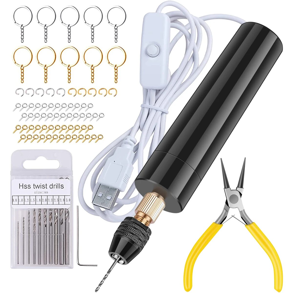 Электрическая дрель Toorise мини USB