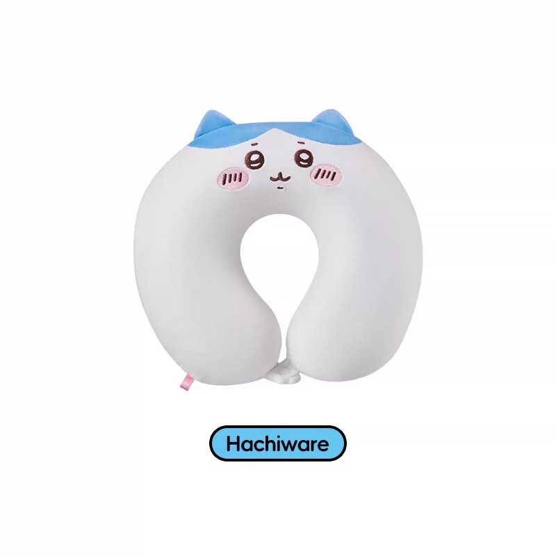 Подушка для шеи MINISO Chiikawa серии Usagi U-образной формы для офиса и путешествий, подушка для сна Хачи-вар