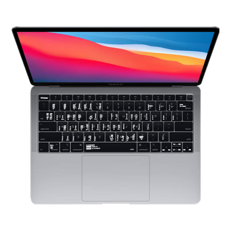 Jiasu Apple MacBook Air 13 дюймов черная кристальная клавишная пленка для A2179/A2337 2020 M1 моделей Цвет：Черные