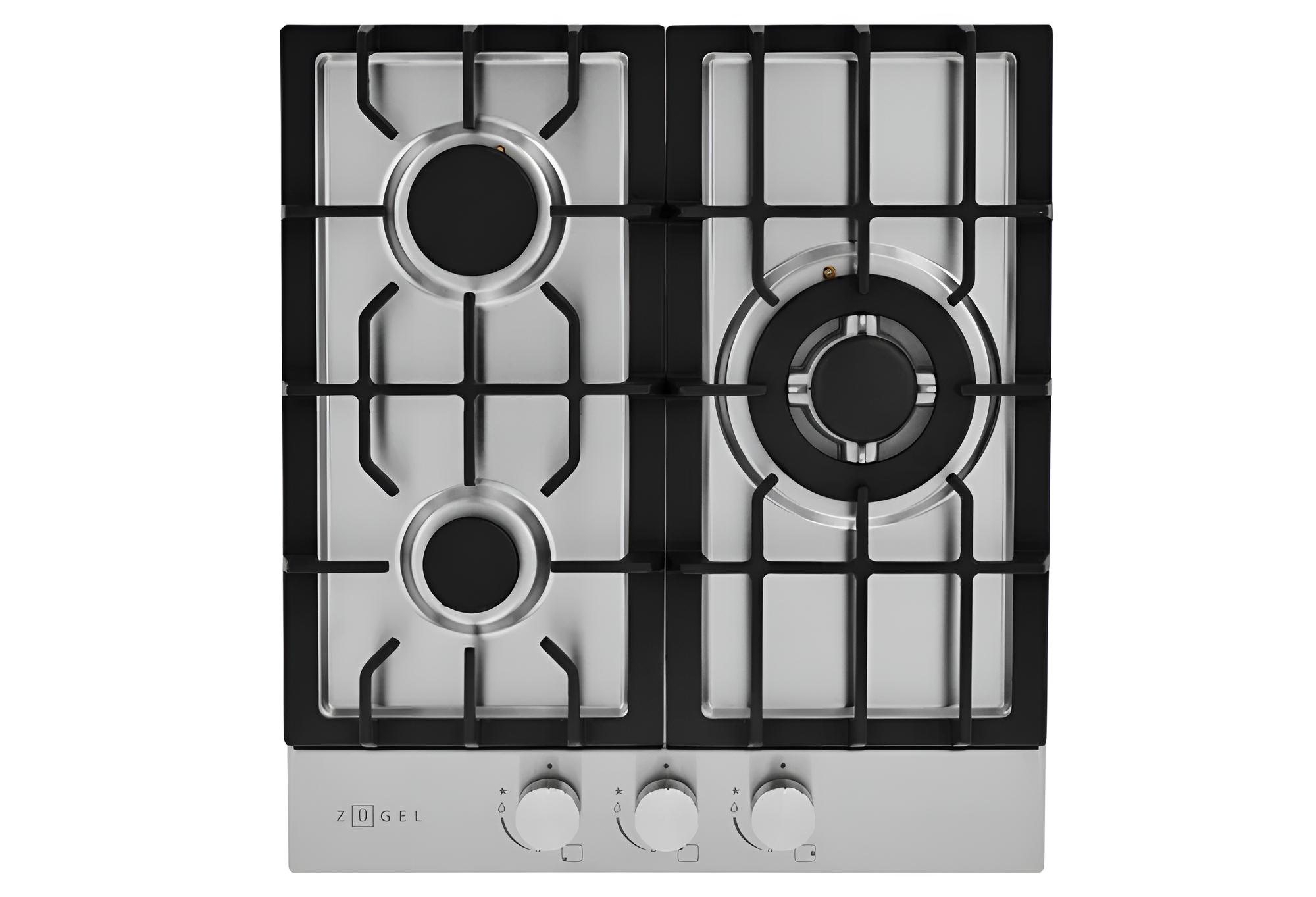 Варочная панель Zugel ZGH451X стальная, нержавеющая сталь, 3 конфорки