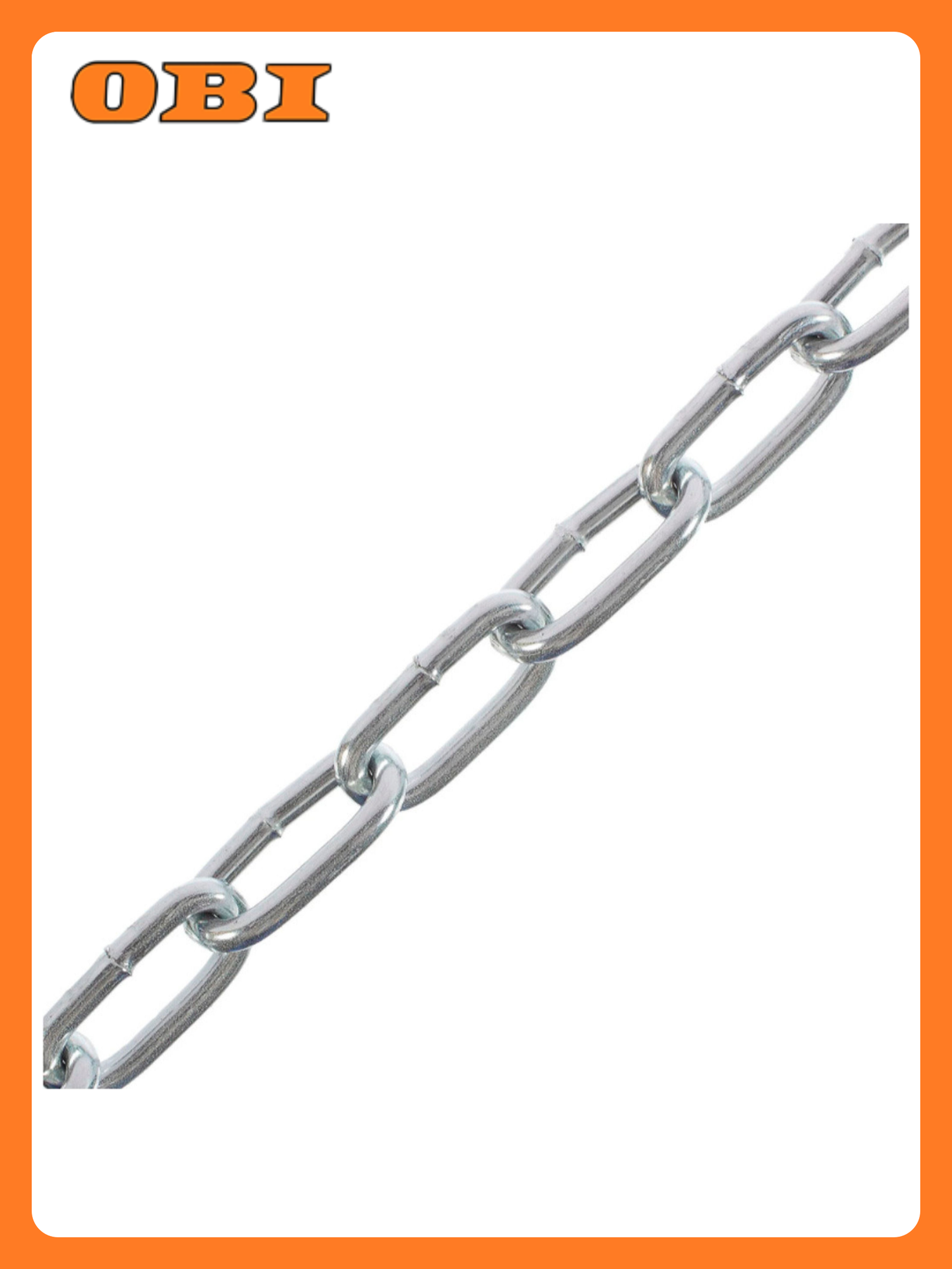 Цепь Tech-Krep Тундра, оцинкованная сталь, DIN 766, 5м, серебристая