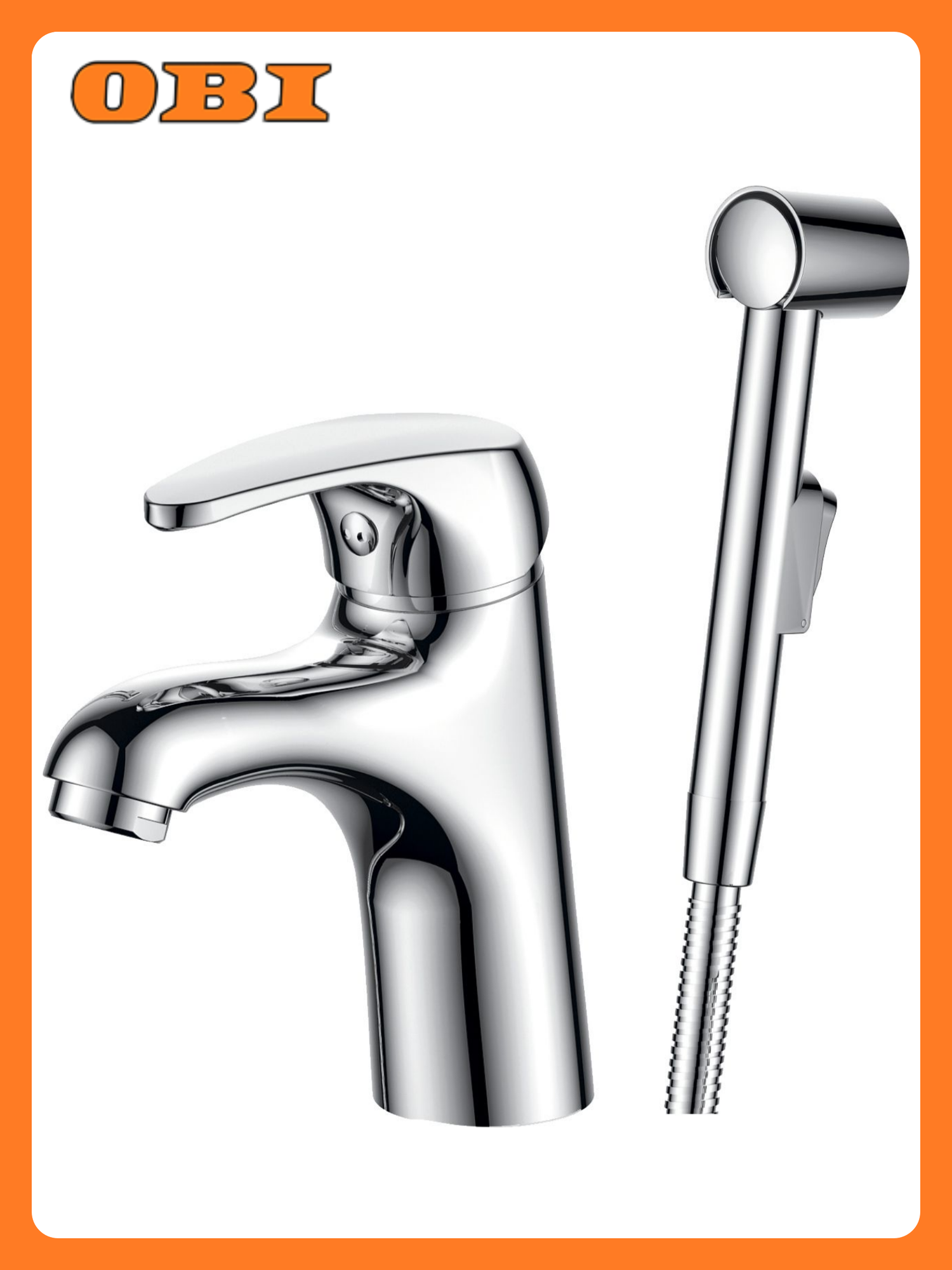 Смеситель для раковины ARGO LEDA 35-47 с гигиеническим душем хром