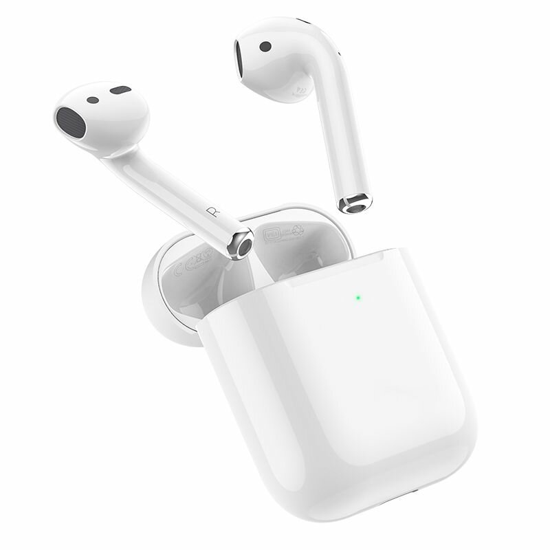 Наушники Bluetooth Hoco EW02 Plus, в кейсе, сенсорные, цвет белый / беспроводные