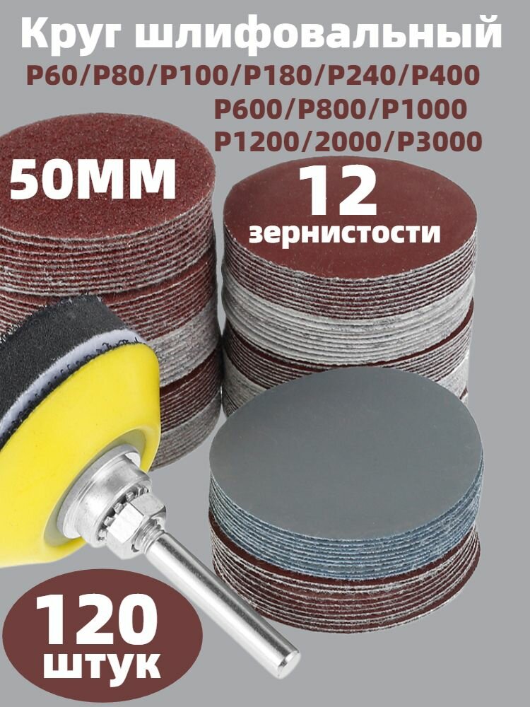 PieJoFpy Круг шлифовальный 50; P180, P80, P800