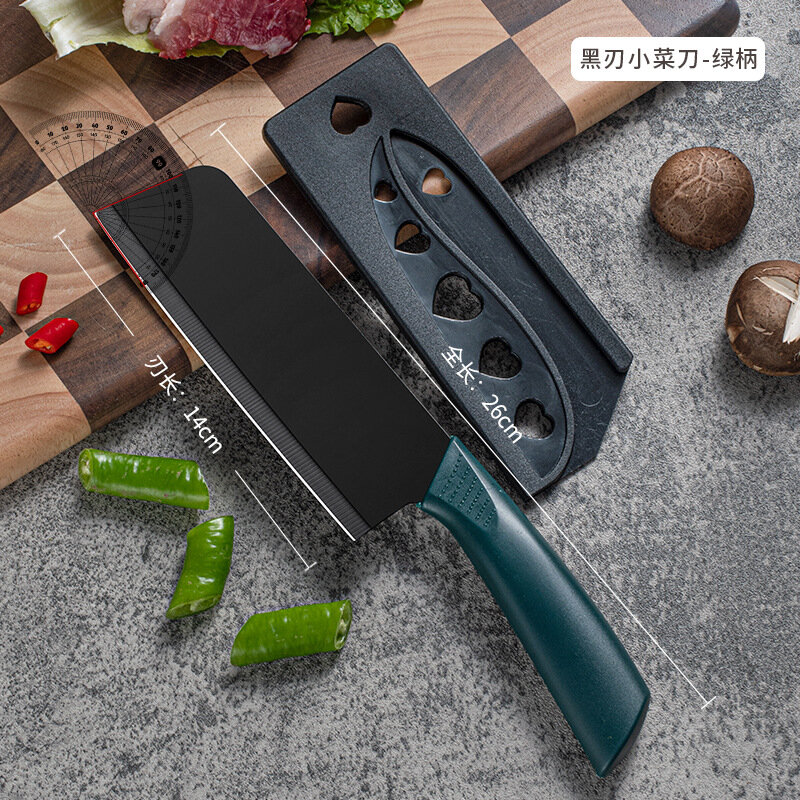 Кухонный нож, бытовой нож, нож для нарезки мяса, фруктовый нож, женский нож, кухонный нож с черным лезвием, шеф-нож, продажа напрямую от производителя